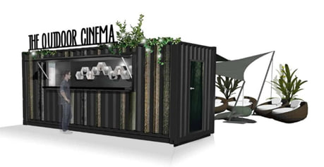 SHIPPING CONTAINER OPEN AIR CINEMA - MK Containers Global Sdn Bhd