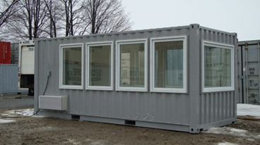 Shipping Container Conversion into Security Office - MK Containers ...